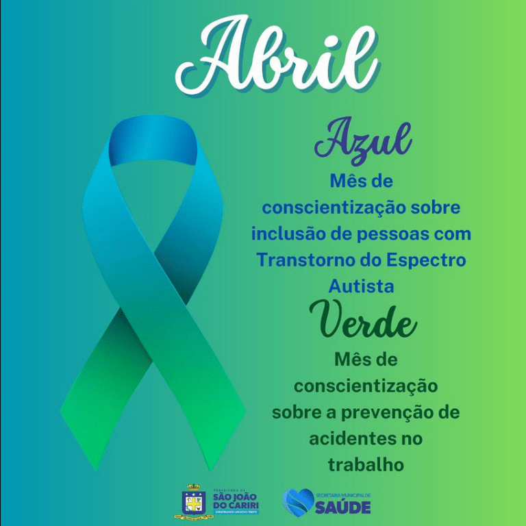 O mês de Abril é dedicado as campanhas Abril Azul e Verde. – Prefeitura ...